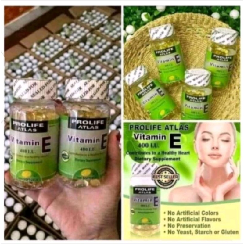 PROLIFE ATLAS VITAMIN E 100 SOFTGELS | Shopee Philippines