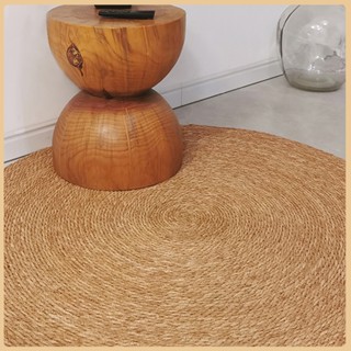 Osti Handmade Rattan Rugs, Round cattail Woven Mats, Bedroom Living ...