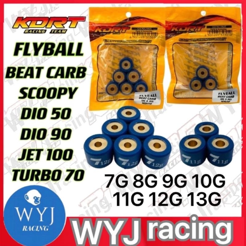 FLYBALL SET KDRT FOR BEAT CARB SCOOPY DIO 50 DIO 90 JET 100 TURBO 70 7G ...