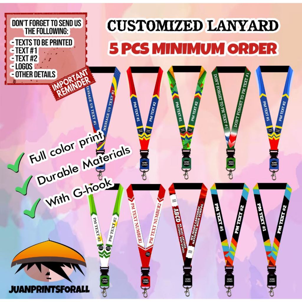 CUSTOMIZED COMPANY SCHOOL TEACHER Lanyards ID Lace Sling no minimum ...