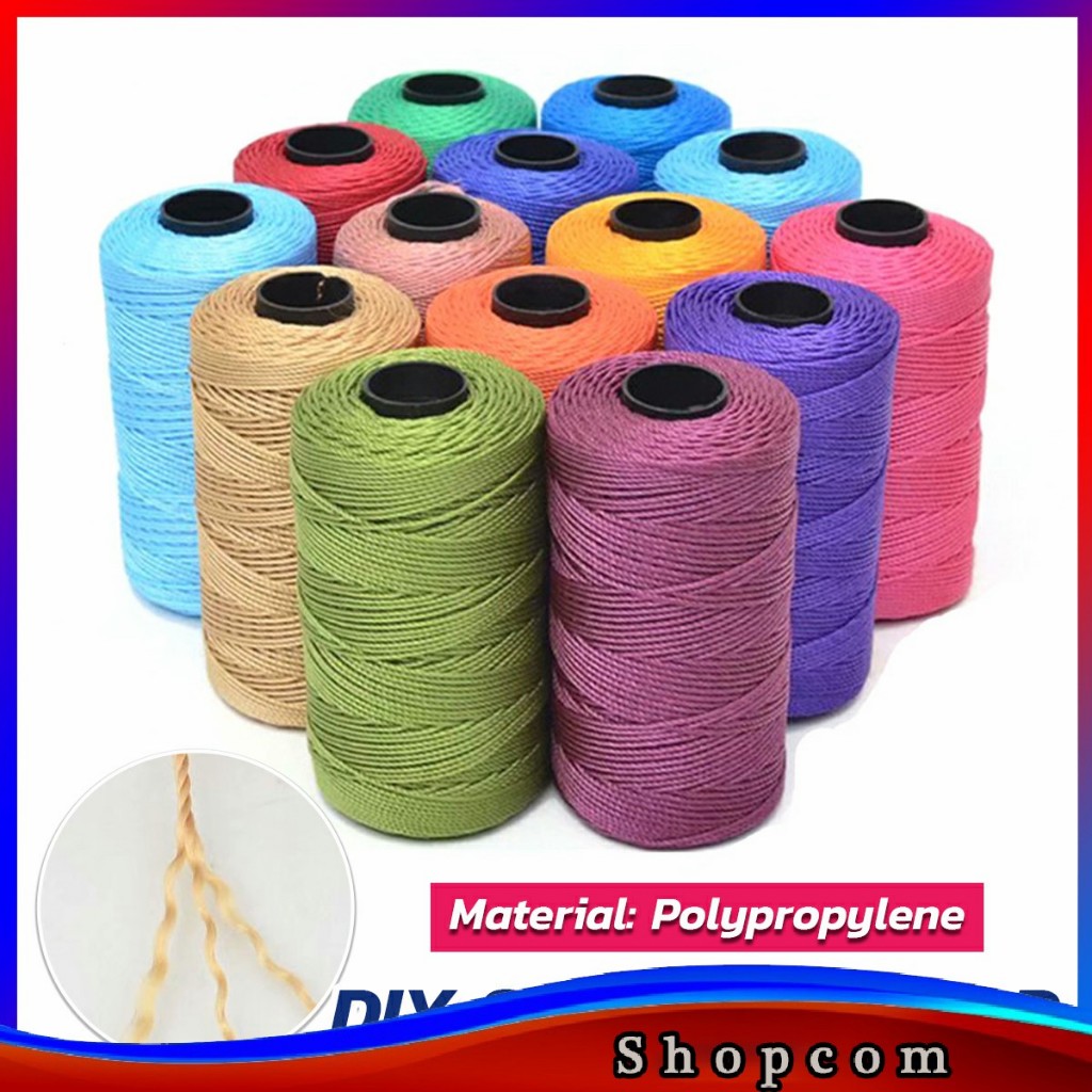 ShopCom Polypropylene Nylon Sewing Thread for Crochet Knit Bag Hat 100g ...
