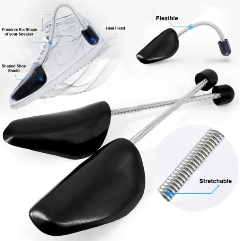 1 Pair Shoe Tree Spring Type Shoe Stretcher Shaper Plastic Shoe Tree ...