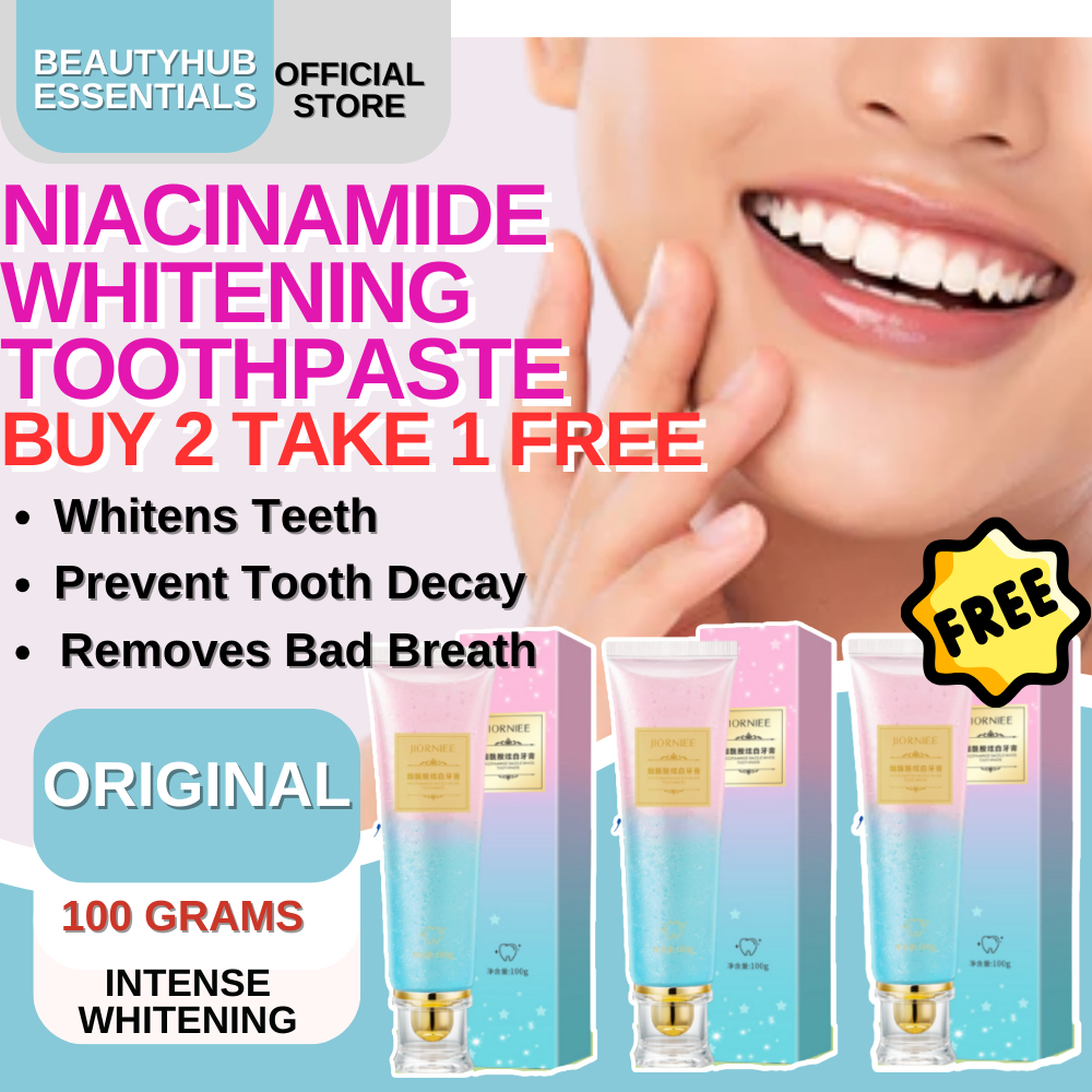 Buy 2 Take 1 Nicotinamide Whitening Toothpaste Fresh Breath Hygiene ...