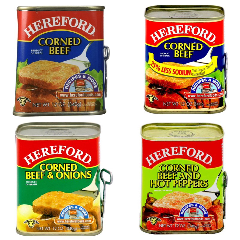 Hereford Corned Beef Available in 4 Flavors 12ox (340g) | Shopee ...