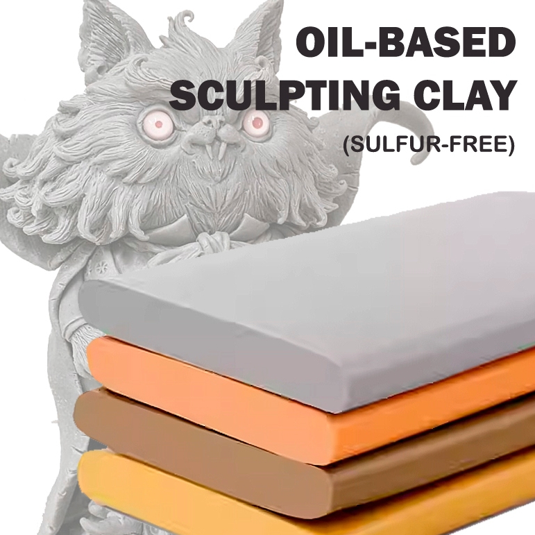 Oil-based Sculpting Clay (Sulfur-free) Wax Sculpting Clay Monster Clay | Shopee Philippines