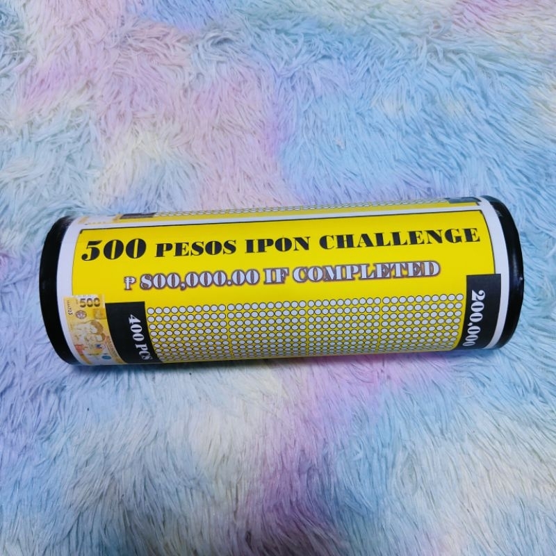 Alkansya Ipon challenge 9inches money bills (variation) | Shopee ...