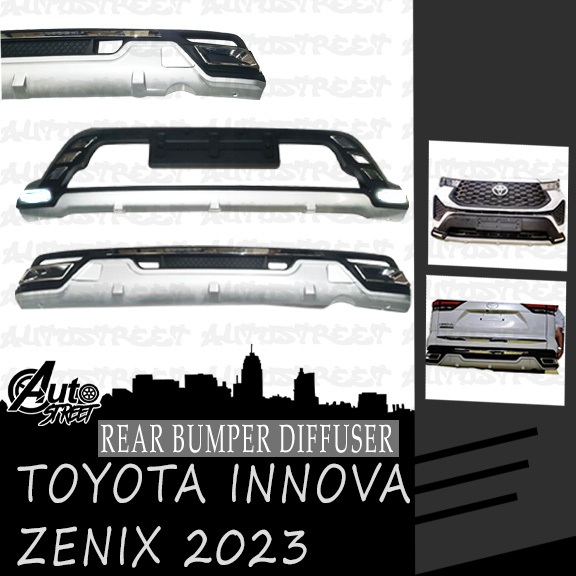 Toyota Innova Zenix 2023 Front and Rear Bumper Diffuser Nudge Protector ...