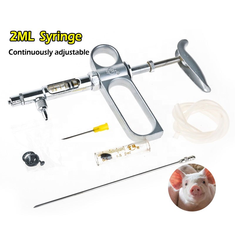 0.2-2 ml Automatic Continuous Syringe Injector for Livestock Pigs ...