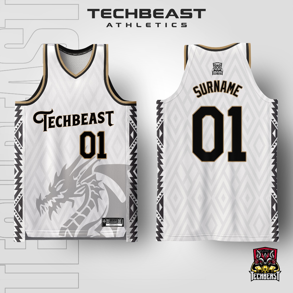 Draco Full Sublimation Basketball Jersey Techbeast ( CUSTOM NAME + NUMBER ) | Shopee Philippines