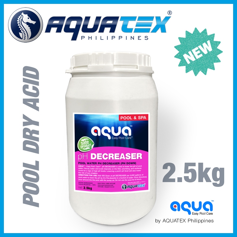 AQUA™ Easy Pool Care™ - Pool pH DECREASER - PH DOWN 2.5 kg (Pool Dry ...