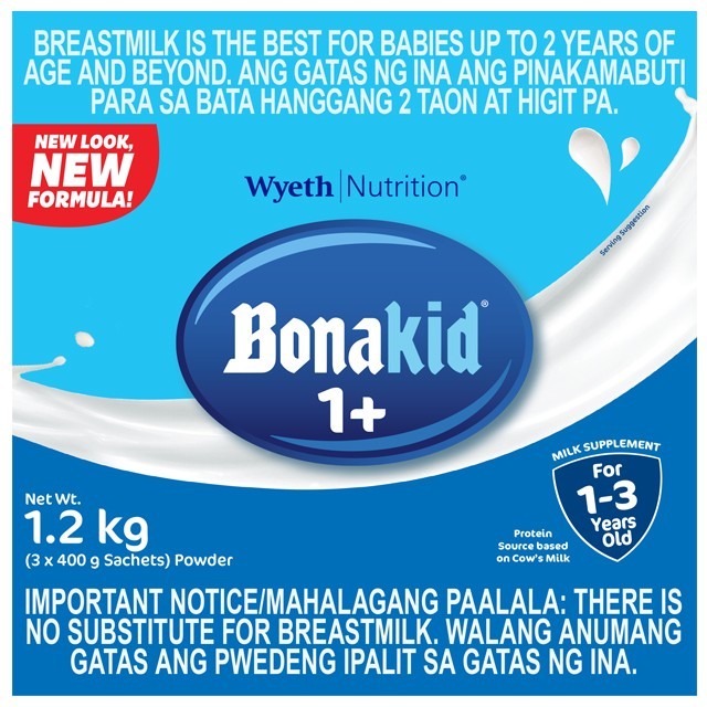 Lazycart Bonakid Growing-Up Milk 1-3 Yrs Box 1.2kg Gatas | Shopee ...