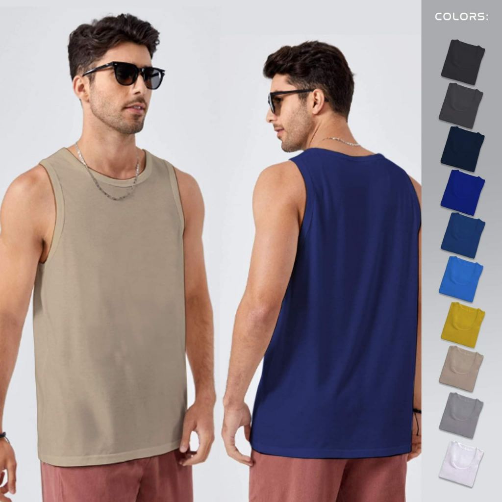 11 color Basic Plain Unisex Colored Sando Tank Tops Shirt | Shopee ...