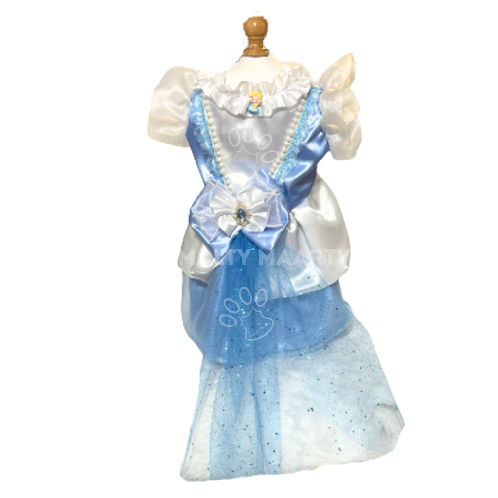 DOG GOWN SET 47 Blue Disney Princess Inspired Themed Party Dog Dress ...
