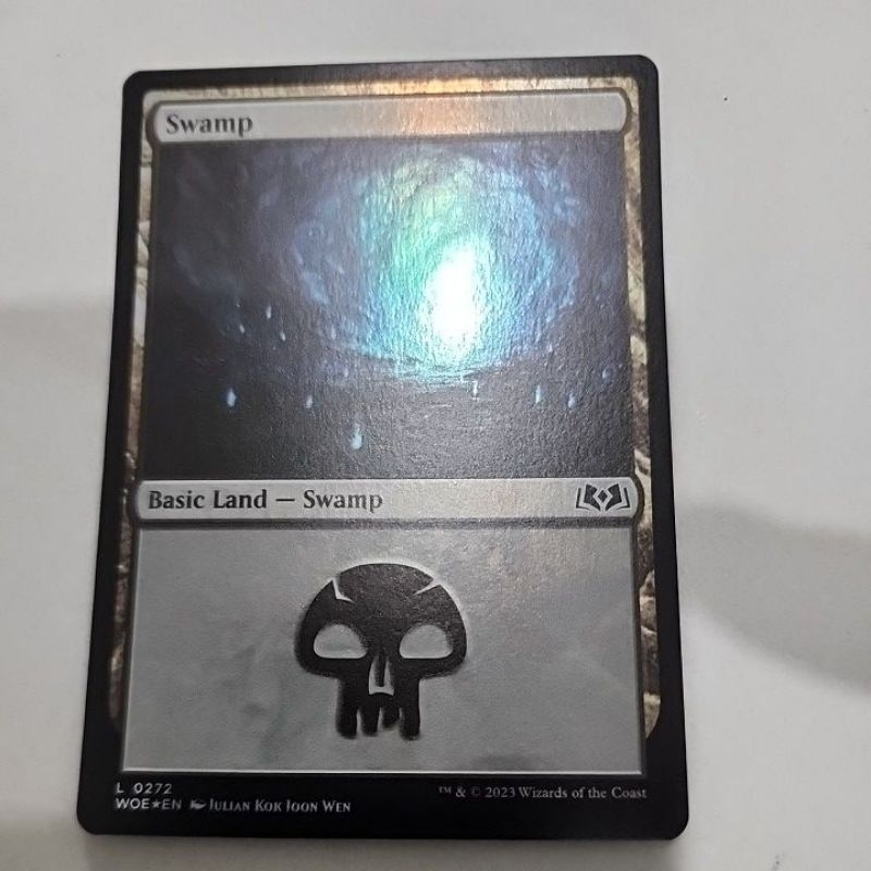 basic land - swamp - foil - 0272 - WOE | Shopee Philippines