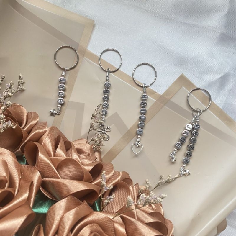 Customized Metallic Keychain (One strand) | Shopee Philippines