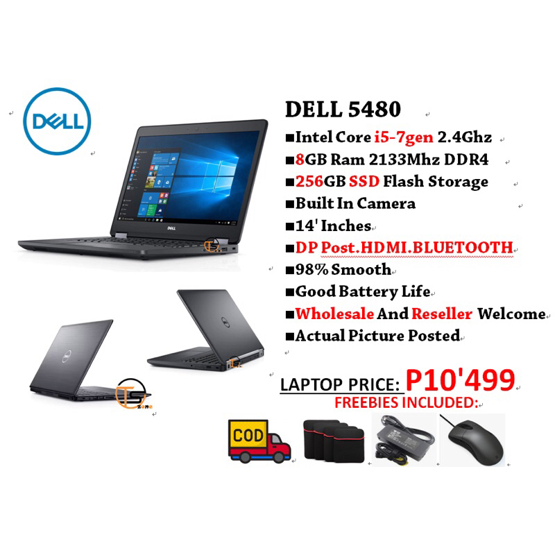 dell laptop 5410 e5480 e7280 e7490 i5 i7 6th 7th 8th 10th gen 8g/16g ...