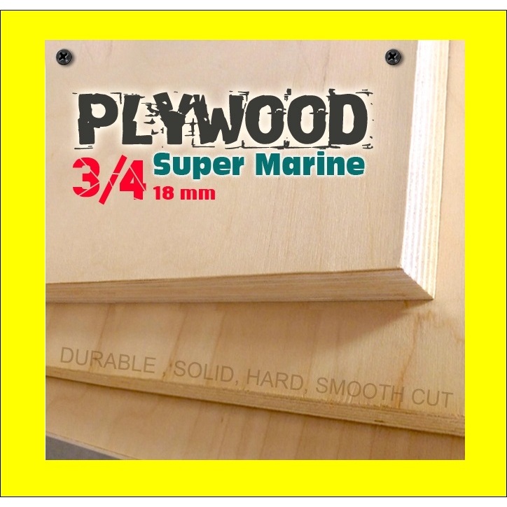 PLY-WOOD & PLY-BOARD 3/4 thickness (super marine brand) | Shopee ...