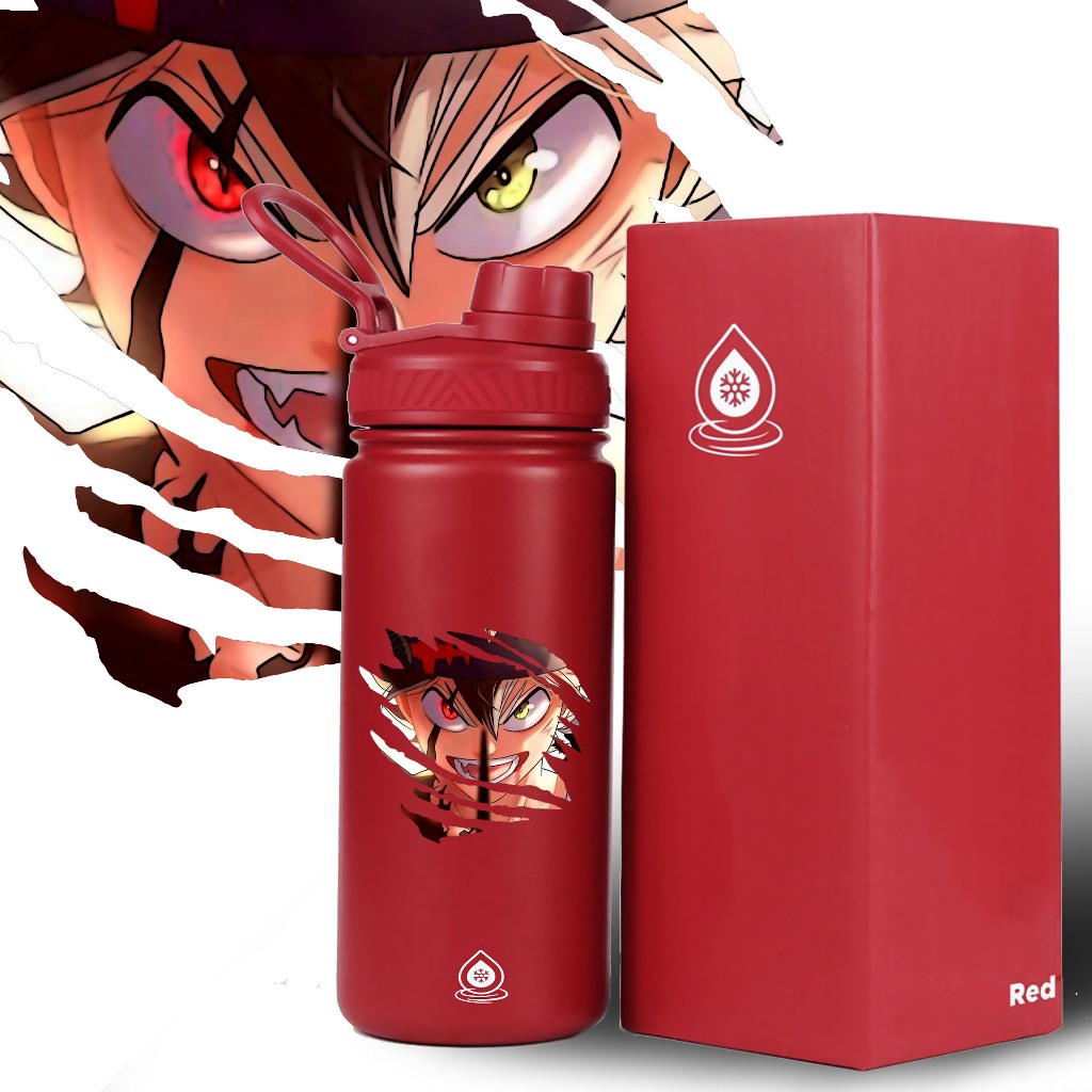 anime black clover character scratch style vinyl sticker, anime sticker ...