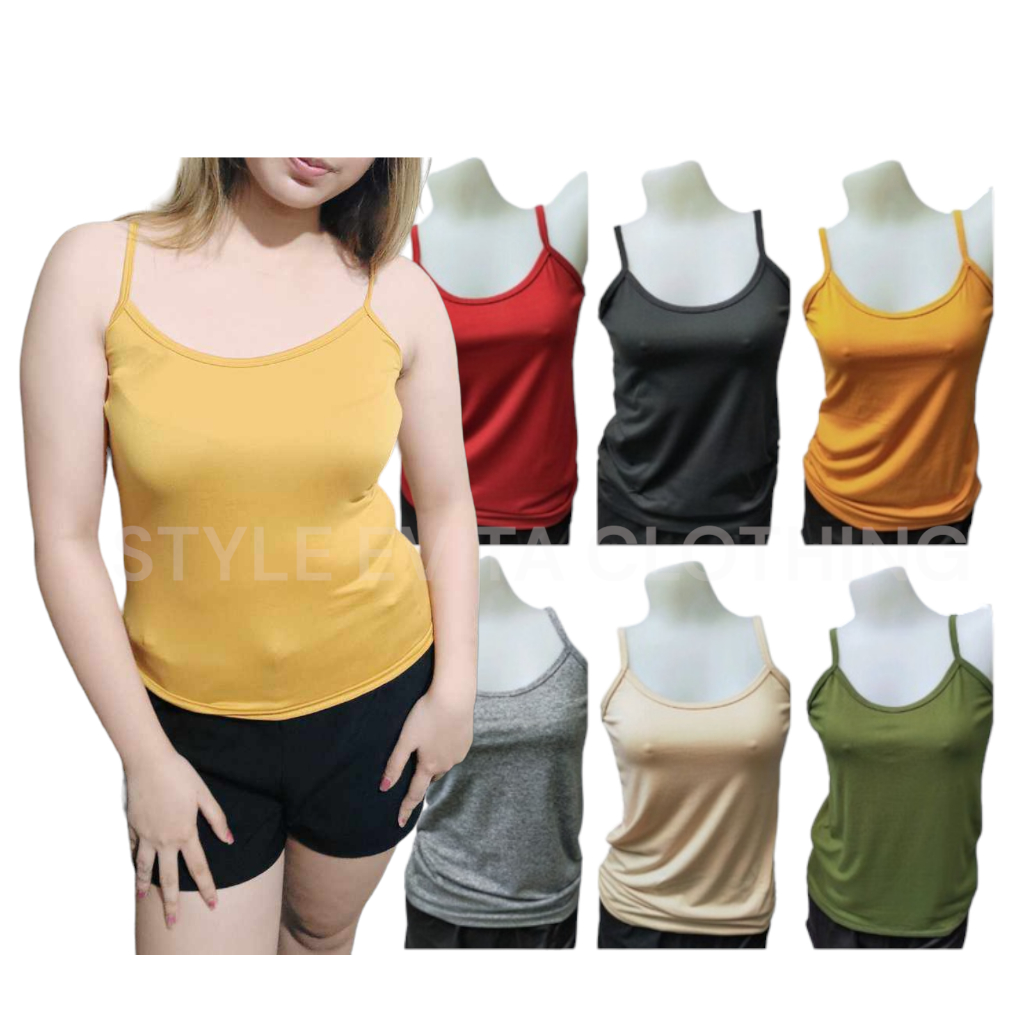 SANDO Large Spaghetti Strap Tank Top | Shopee Philippines