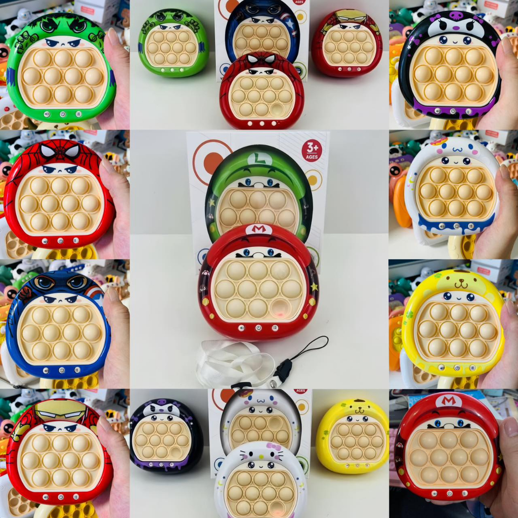 TYK Hand Held Console Whac a Mole Cartoons Electric Pop it | Shopee ...