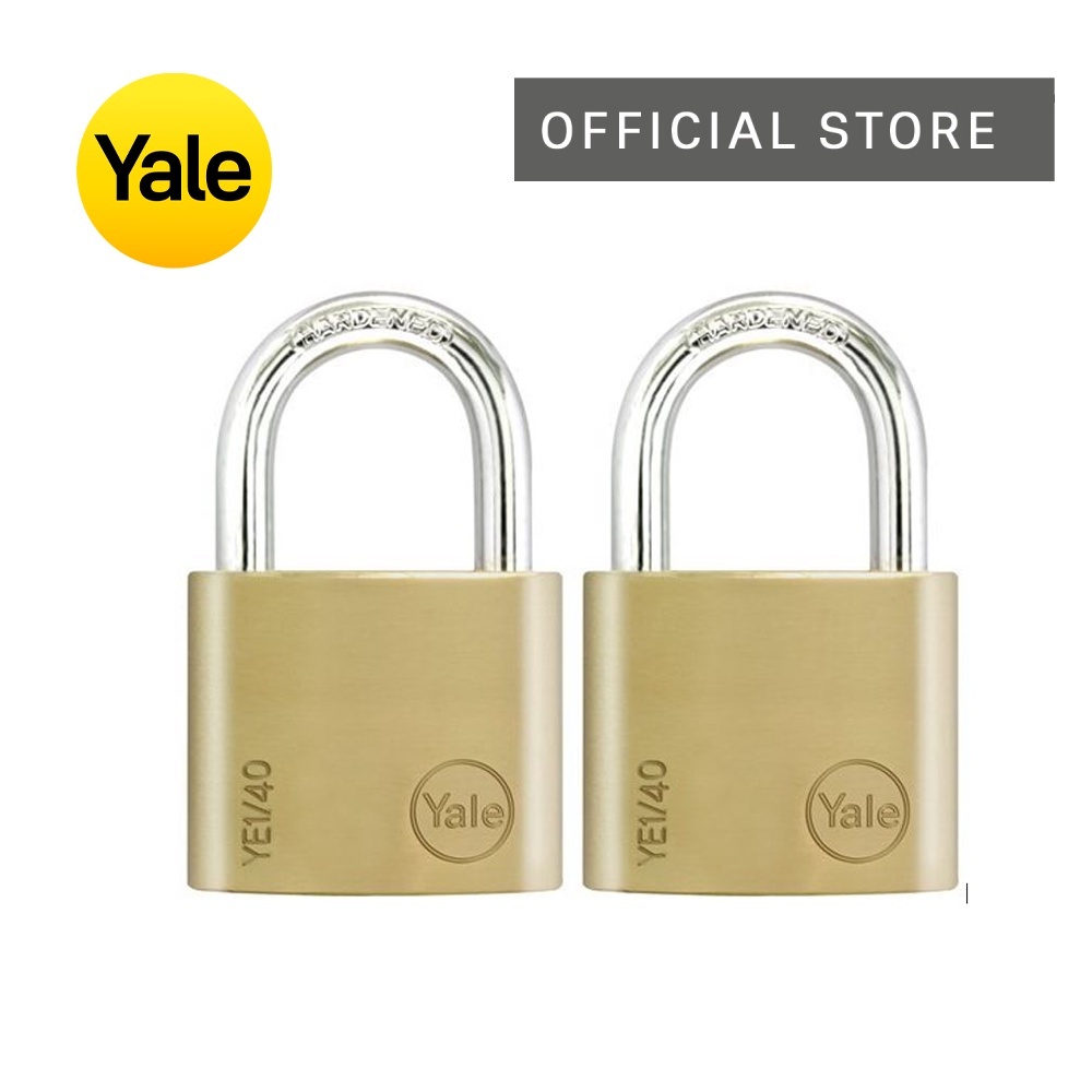 Yale 40mm Padlock - Brass/Natural 2pcs | Shopee Philippines
