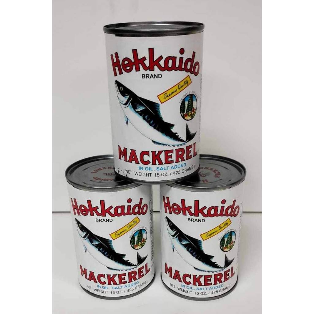 Hokkaido Mackerel 425g in natural oil 3 Cans | Shopee Philippines