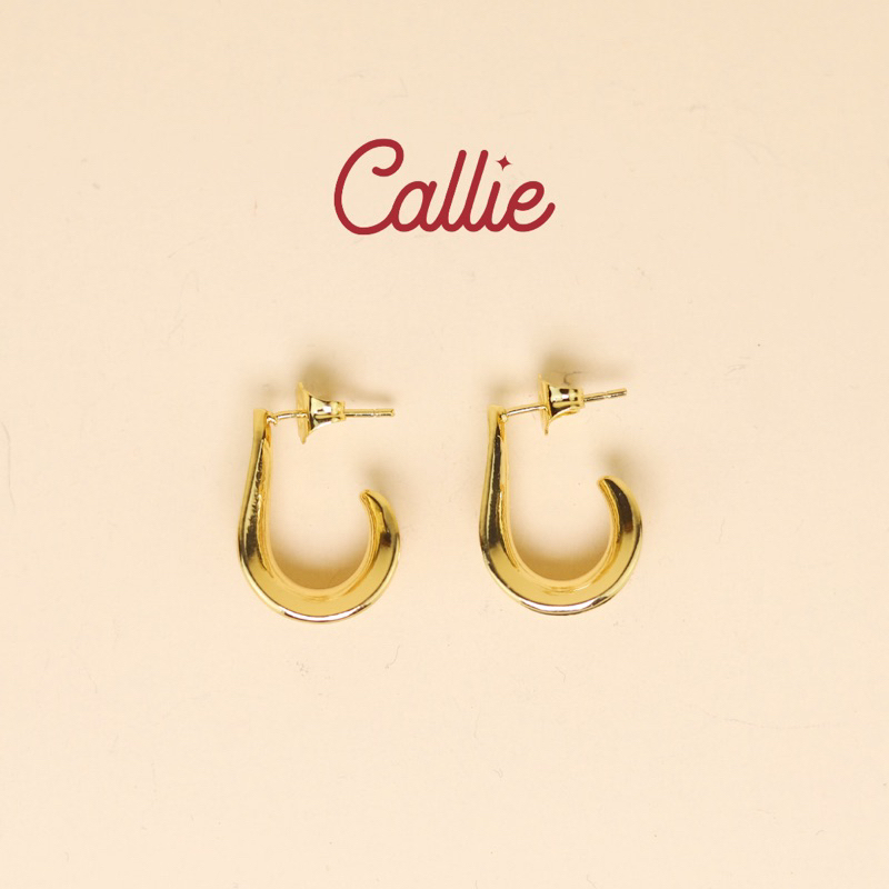Callie Chunky Collection 14k Gold Plated Penelope Chunky Stud Earrings ...