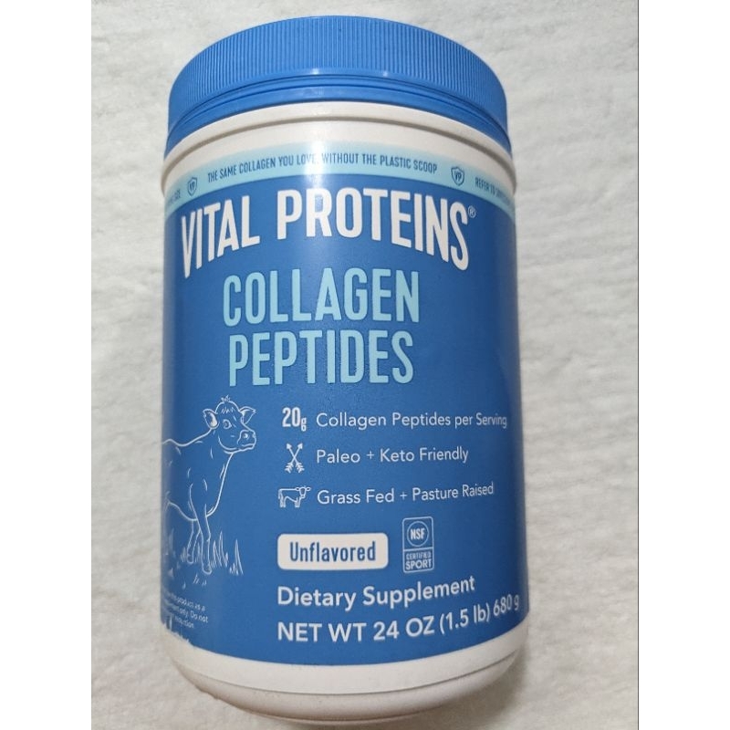 Vital Protiens Collagen Peptides Unflavored, 24.0 oz | Collagen Powder ...