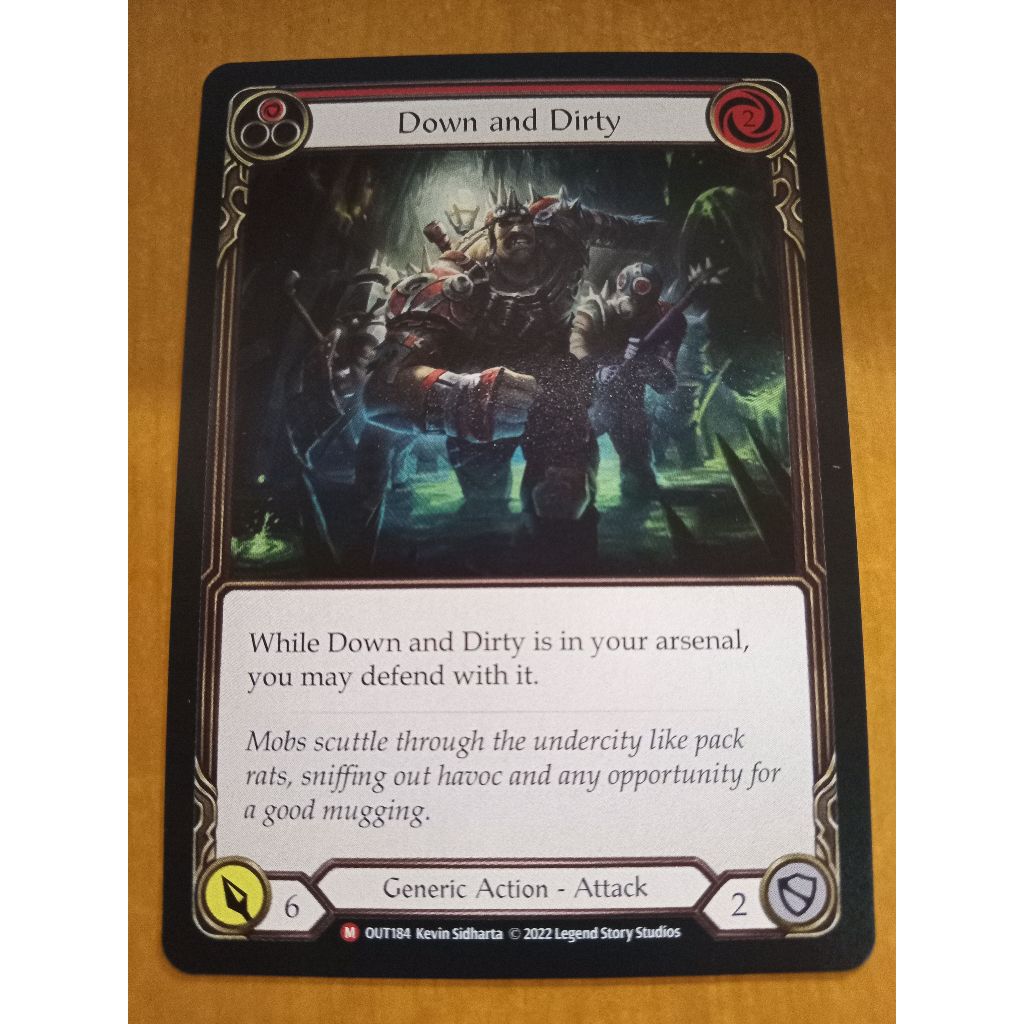 FAB Down and Dirty Majestic Outsiders Flesh and Blood TCG Generic ...