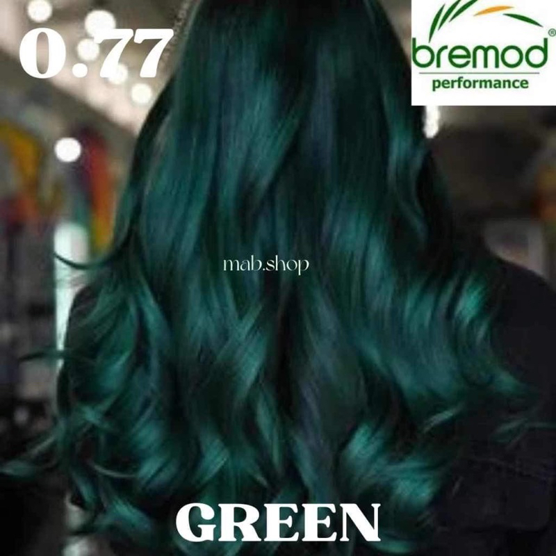 Bremod 0.77 Green Hair Color | Shopee Philippines