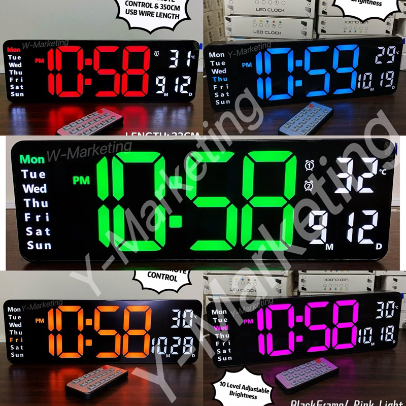 (6629) LARGE Digital Remote Control with COUNTDOWN & TIMER with Alarm ...