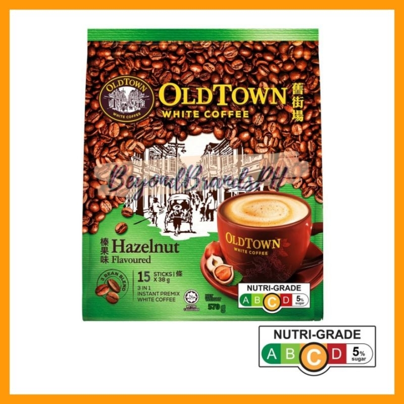 Old Town White Coffee (15x38g) 570g [ Hazelnut, Salted Caramel, Less Sugar, Extra Rich] | Shopee ...