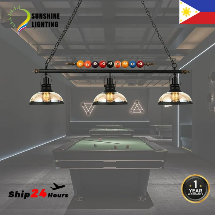 Nordic Retro Restaurant Billiards Chandelier Billiards Room Living Room ...