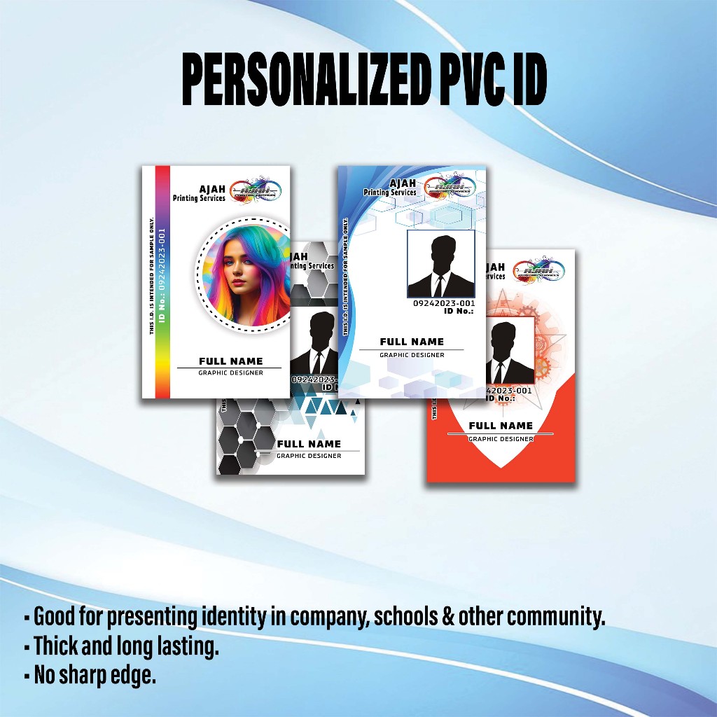 PVC ID card for School / Office | Shopee Philippines
