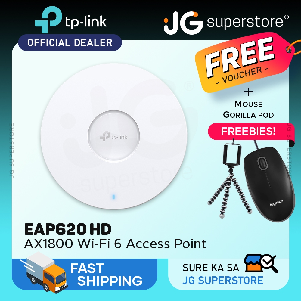 TP-Link EAP620HD AX1800 Dual Band Ceiling Mount Wi-Fi 6 Access Point Up ...