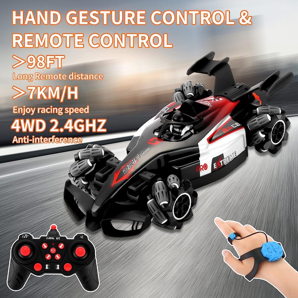 Remote Control Car Stunt Spray Toy Dual Remote Race Car RC Vehicles ...