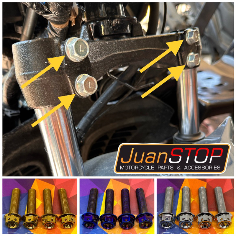 Heng T-Post Bolts for Nmax v1/v2 | Aerox v1/v2 | Mio i125 and more ...