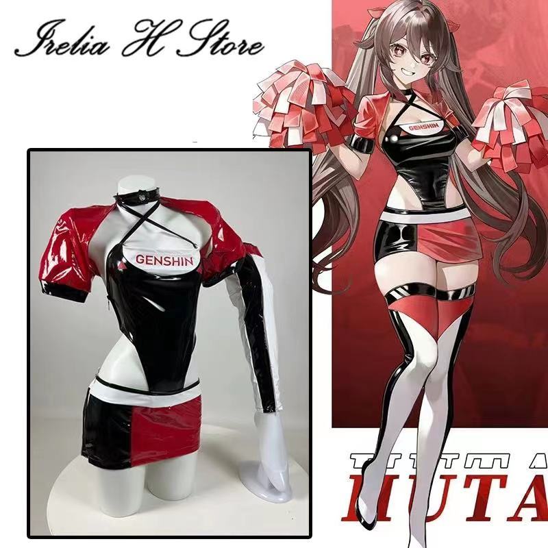 Genshin Impact Hutao Cosplays Cosplay Hutao Sexy Racing Suit Cosplay Costume Sexy lingeries PU ...