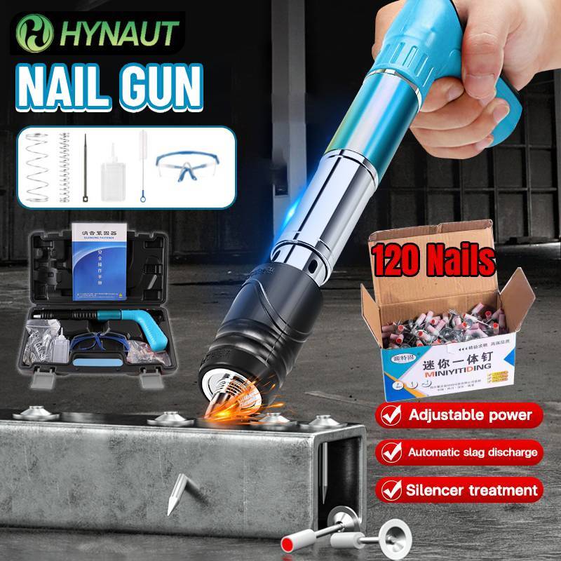 HYNAUT Nail Gun (Free 20 nails) Nail Gun Heavy Duty Manual Steel Nail ...