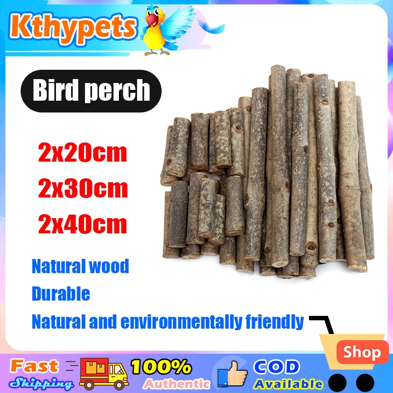Bird branch perch Wood Parrot perch stand platform toys cage ...