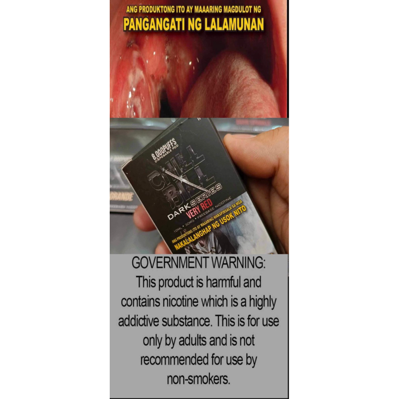 CHILL BILL DARK SERIES - 8000 PUFFS - POD ONLY SEPARATE BATTERY ...