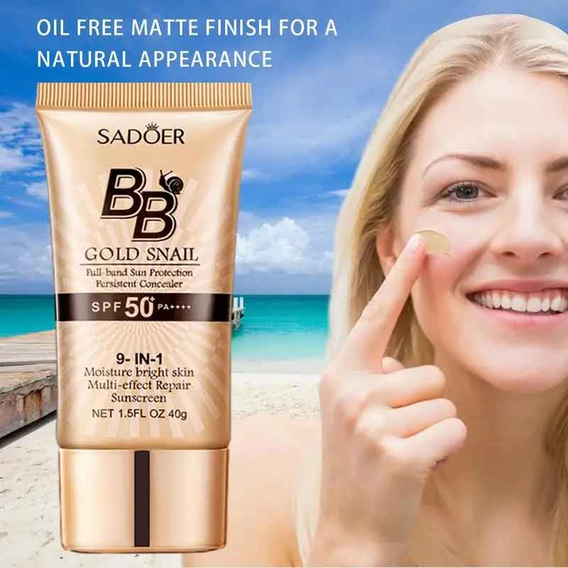 SADOER gold snail sunscreen bb cream spf50++ | Shopee Philippines
