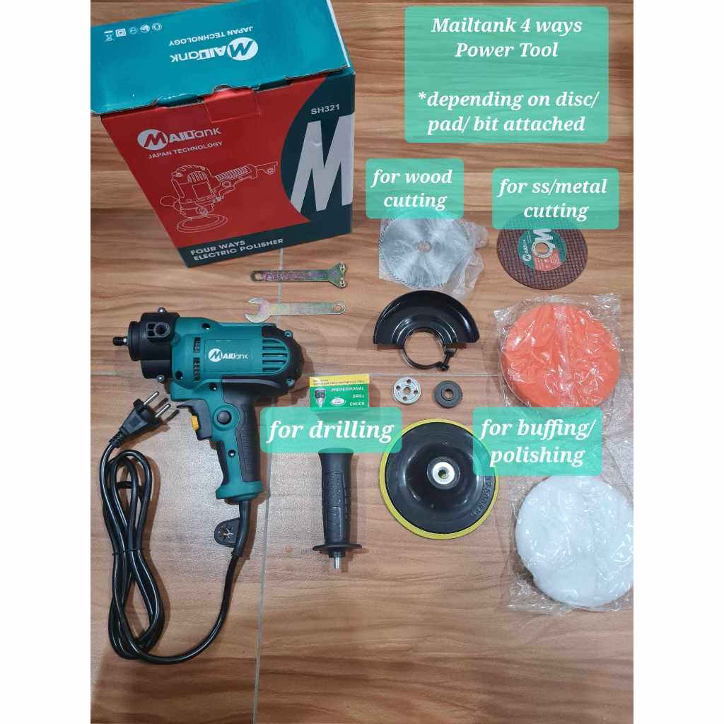 Mailtank 4-Way Power Tool 600w as Grinder Metal Wood Cutting /Drill ...