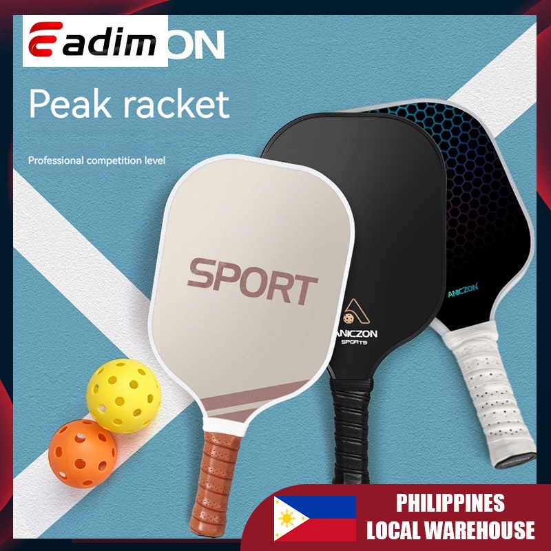 Carbon fiber Pickleball Rackets Set Pickleball Paddle Set of 2 Rackets ...