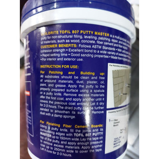 Buildrite 1KG Putty Master Joint Filler Plaster Wall Putty ...