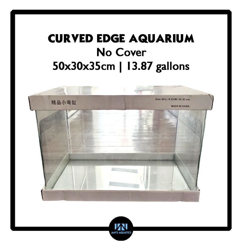 [MM Buyers only] Imported Curve Edge Aquarium Glass Fish Tank | Shopee ...