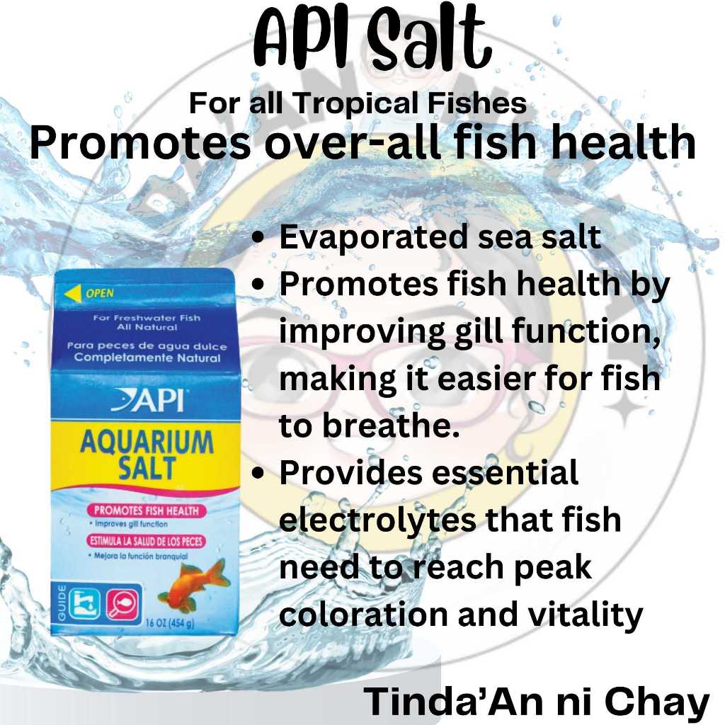 API aquarium salt 50g 100g aquascape pond improve gill oxygen plants ...