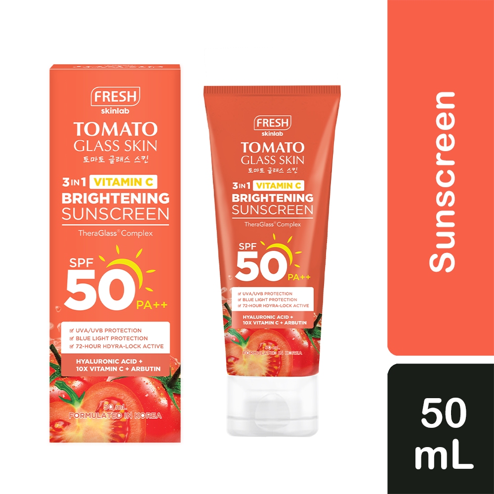 FRESH Skinlab Tomato Glass Skin Serum Sunscreen 50ml | Shopee Philippines