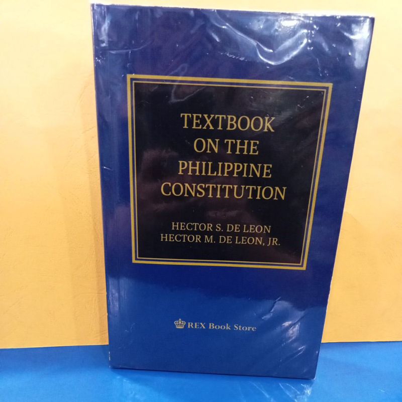 TEXTBOOK ON THE PHILIPPINE CONSTITUTION | Shopee Philippines