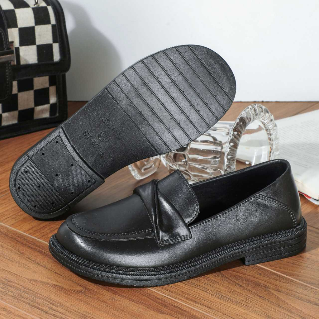 SHUTA office(LJ638) school casual high-end women's black shoes | Shopee ...